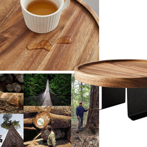 Hokku Designs Dotcho Solid Wood Breakfast Tray | Wayfair