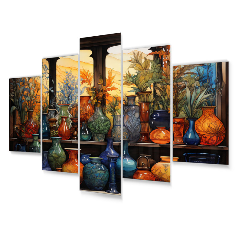 Design Art Islam Art Islamic Pottery II - Islamic Metal Wall Art Prints ...