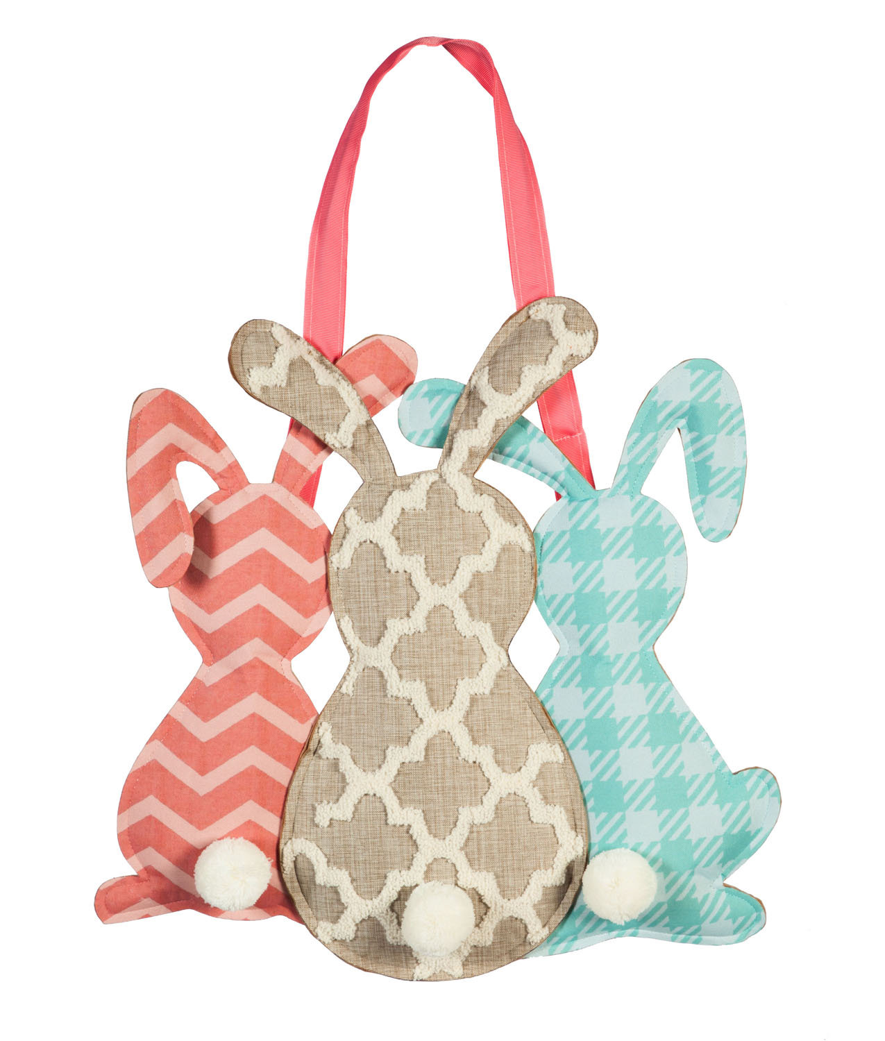 The Holiday Aisle® Pattern Bunny Trio Door Decor & Reviews | Wayfair