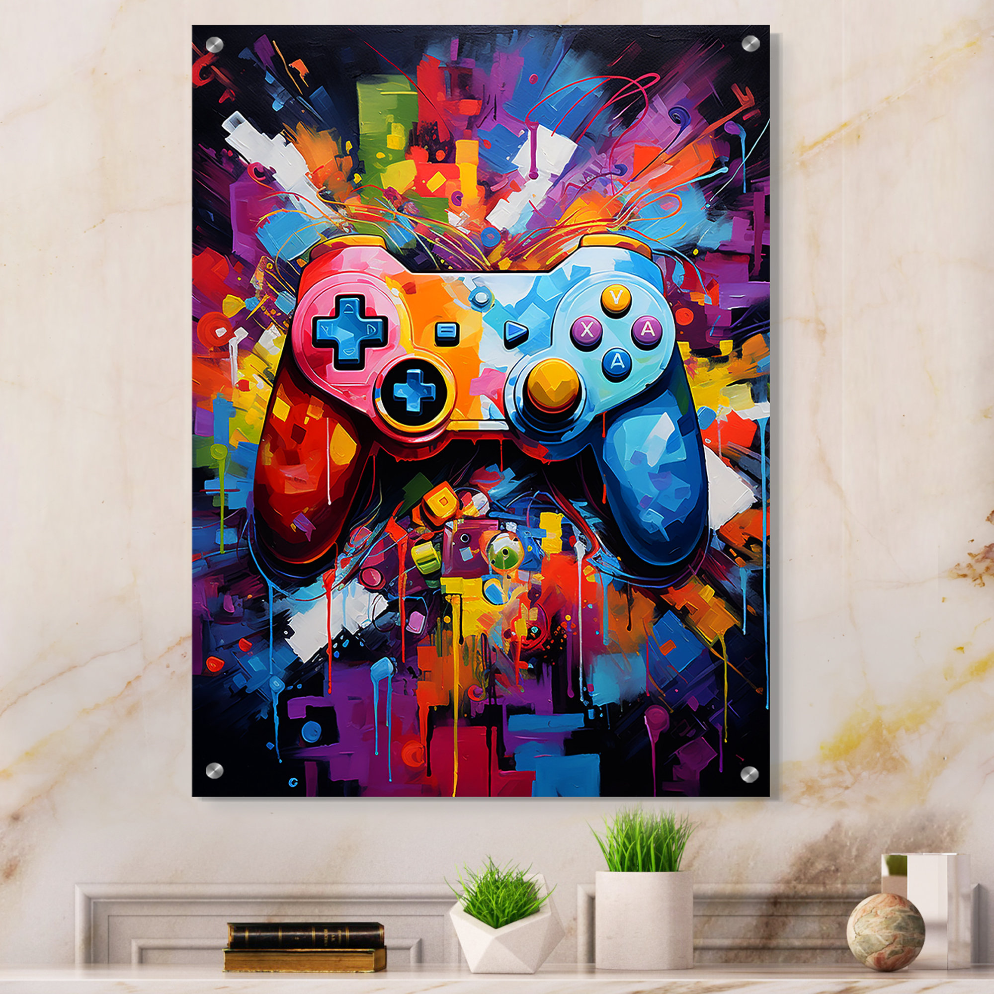 Latitude Run® Video Game Pixel Pop I - Video Games Acrylic Wall Art ...