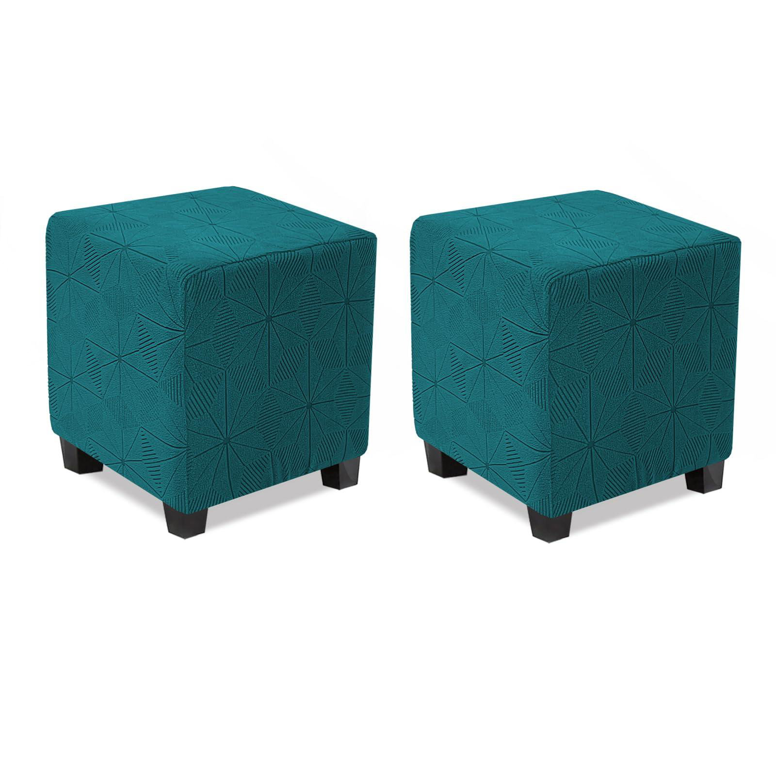 Latitude Run® Small Ottoman Cover Square,Stretch Square Ottoman Covers ...