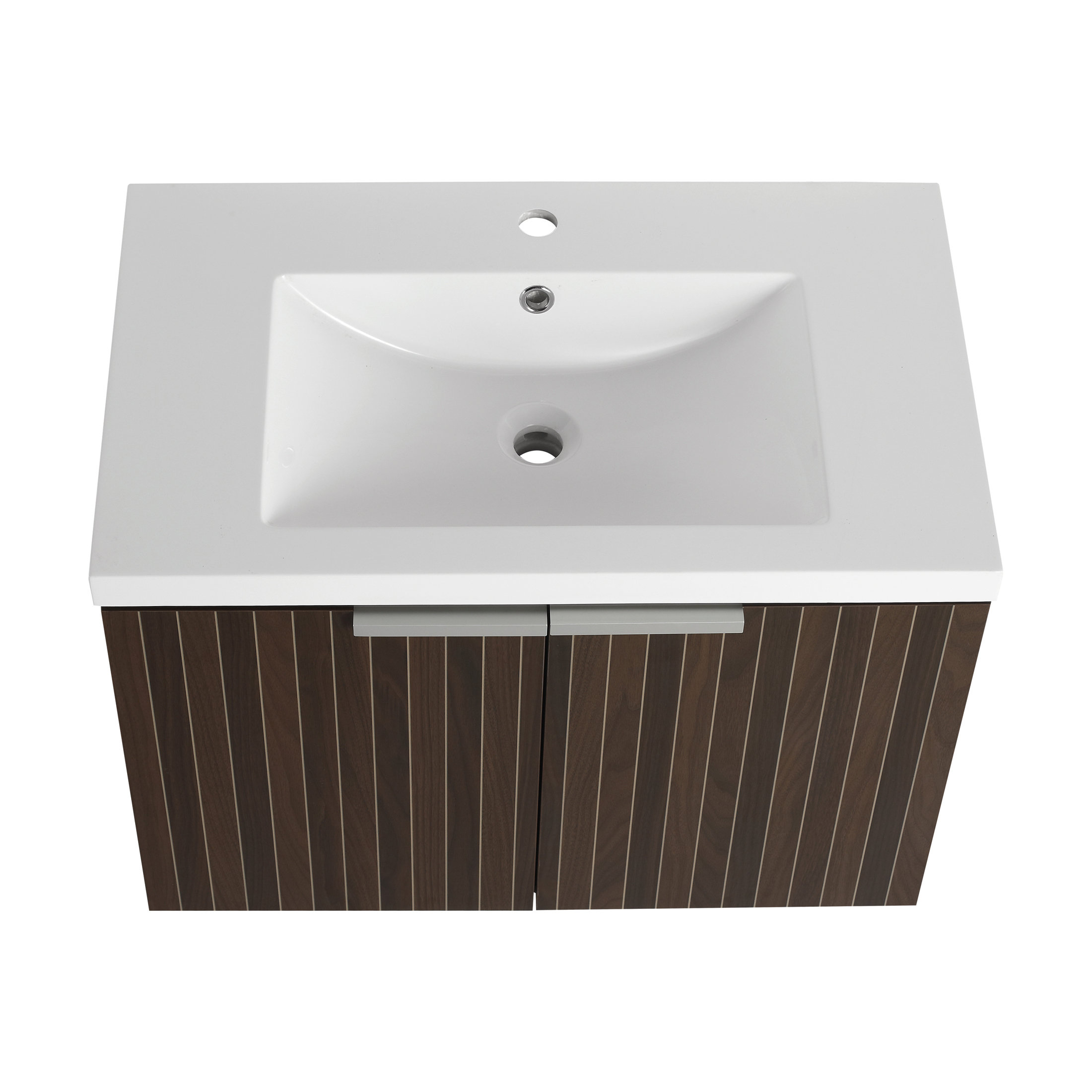 Taroo Clocks 30 Inch Bathroom Vanity With Resin Sink,Doors,Float ...