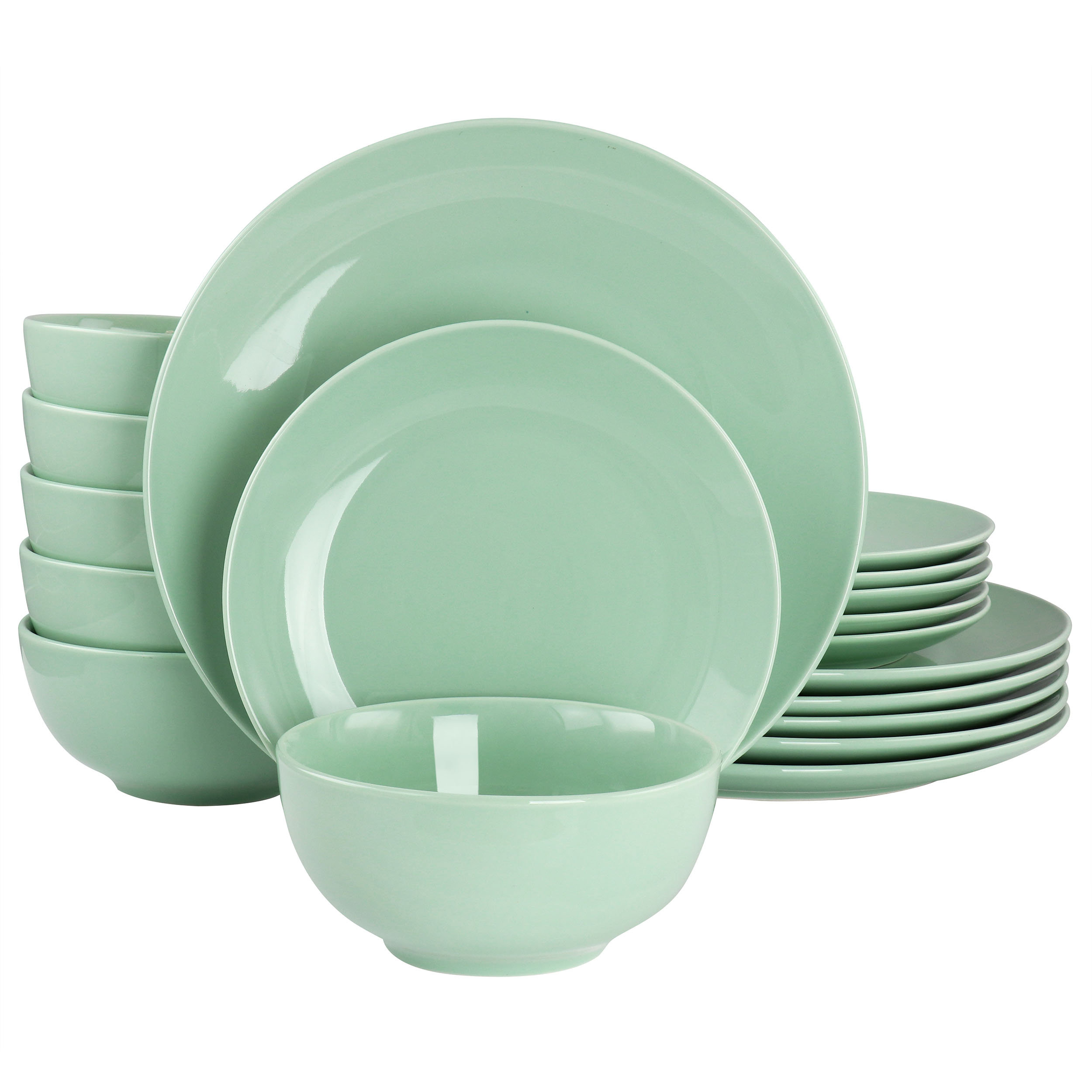 Ebern Designs Pecolia 18 Piece Porcelain Dinnerware Set - Service for 6 ...