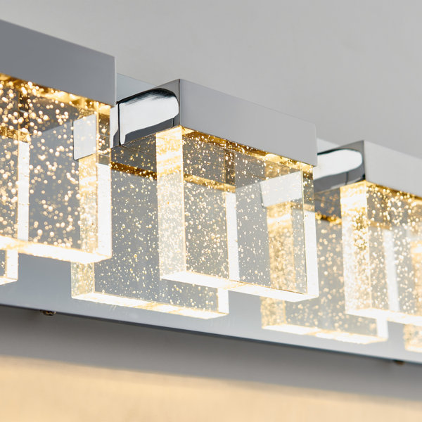 Orren Ellis Alayzia 4-Light Dimmable LED Chrome Vanity Light & Reviews ...