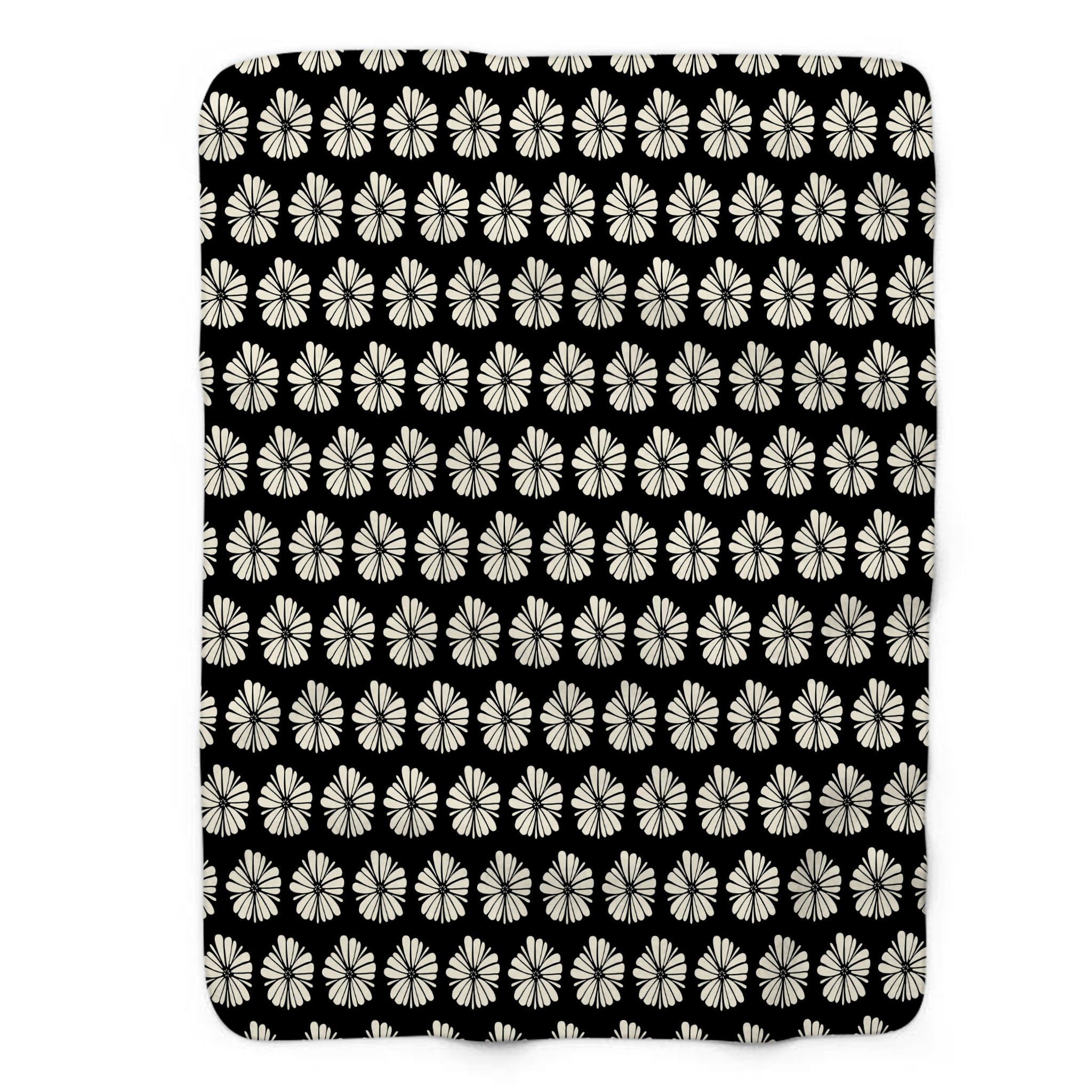 MentionedYou Mono Shapes - 1 Piece Premium Sherpa Blanket 0087 | Wayfair