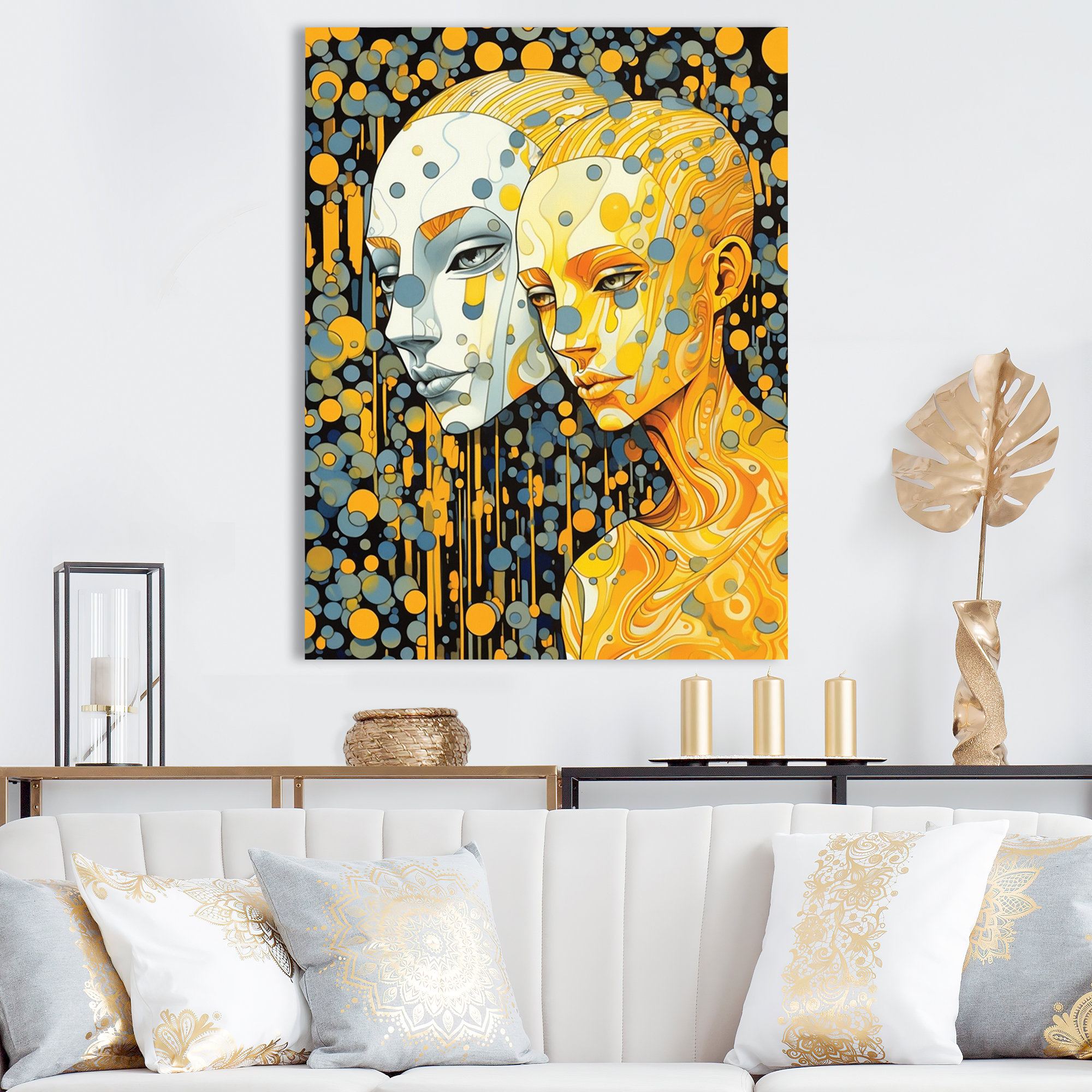 Wrought Studio " Hot Robots In Love Retro Illustration " | Wayfair