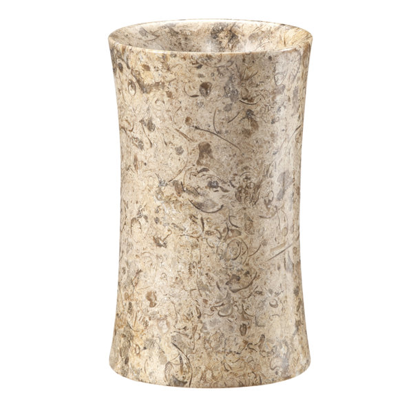 Designs by Marble Crafters Vinca Fossil Stone Tumbler | Wayfair