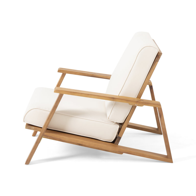 Wade Logan® Isham Patio Chair with Cushions & Reviews | Wayfair