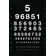 Happy Larry Number Eye Chart Black | Wayfair.co.uk