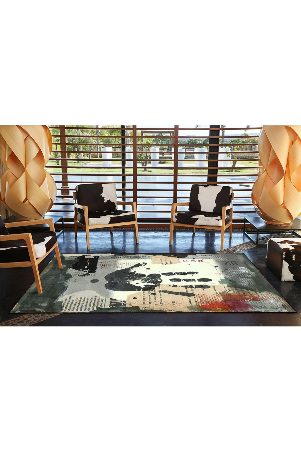 Orren Ellis Stop Sign Hand Woven Base Washable Rug | Wayfair