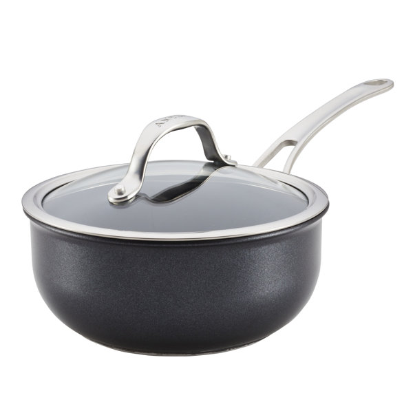 Anolon X Hybrid Nonstick Induction Saucier Pan With Lid, 2.5 Quart ...
