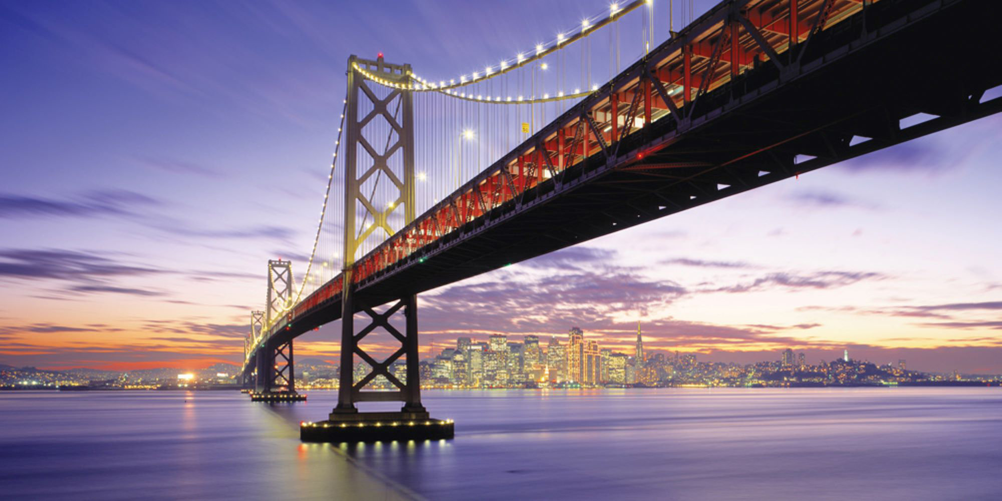 Ebern Designs Formby San Franscisco Bridge Wall Mural | Wayfair