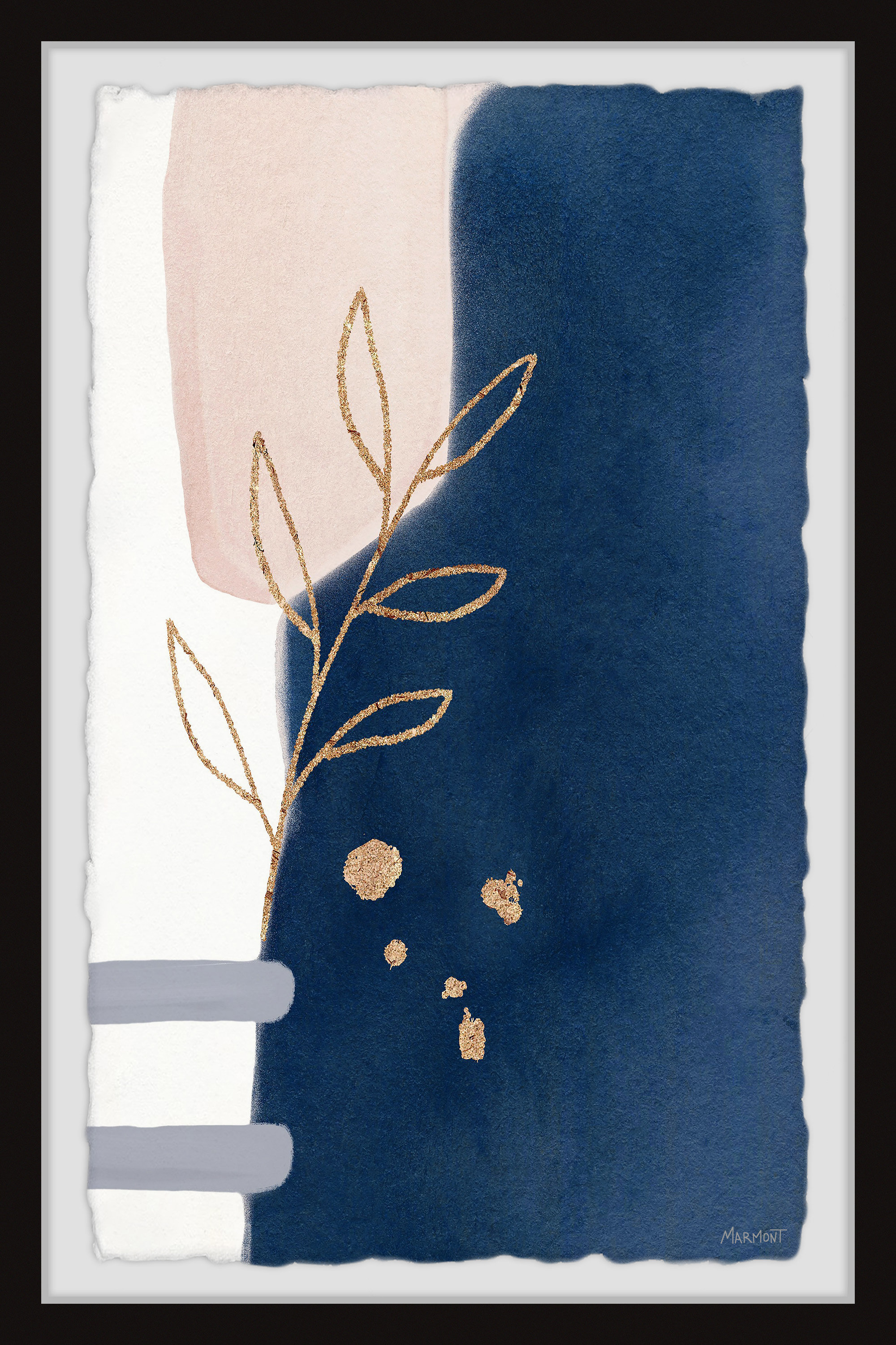 Mikado Living 'Beautiful Flower and Shapes' - Picture Frame Painting ...