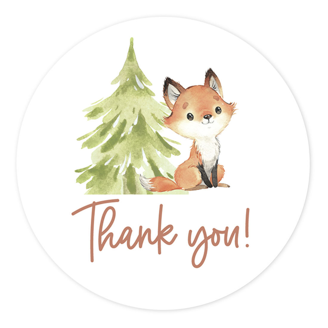 Koyal Wholesale Kids Party Favour Thank You Stickers, 80-Pack 2-Inch ...