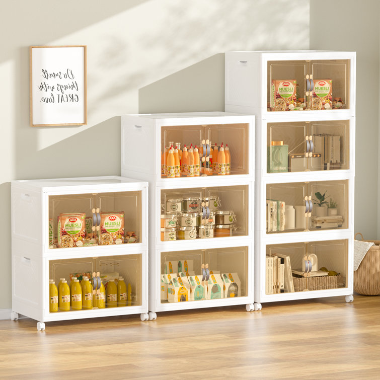 Rebrilliant Foldable Stackable Plastic Storage Bins (Set of 3 ...