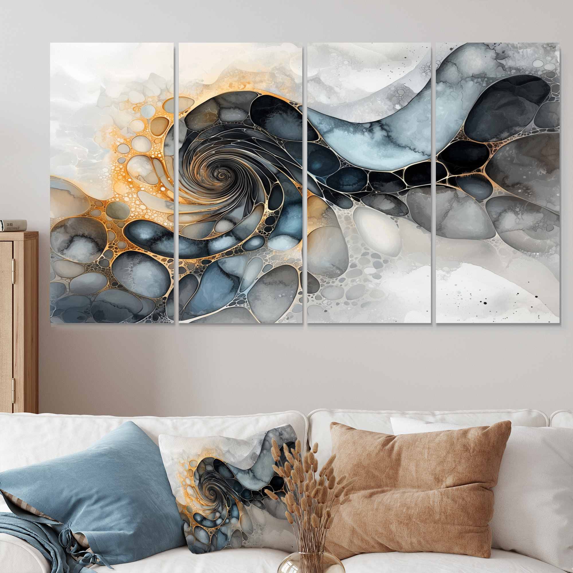 Wrought Studio™ Nuzzi - Abstract Realism Wall Art - Modern Wall Art Set ...