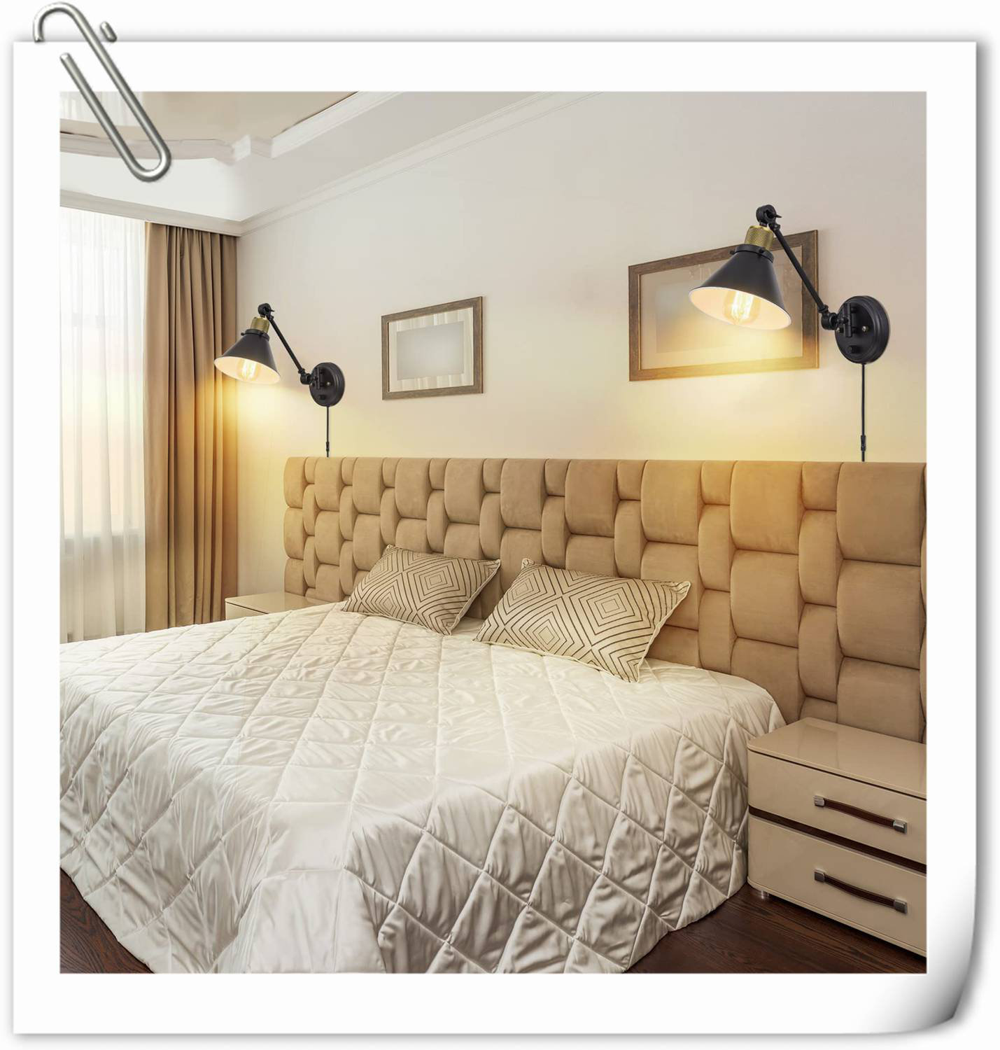 Breakwater Bay Tashania Brass LED Plug-in Swing Arm Sconce | Wayfair