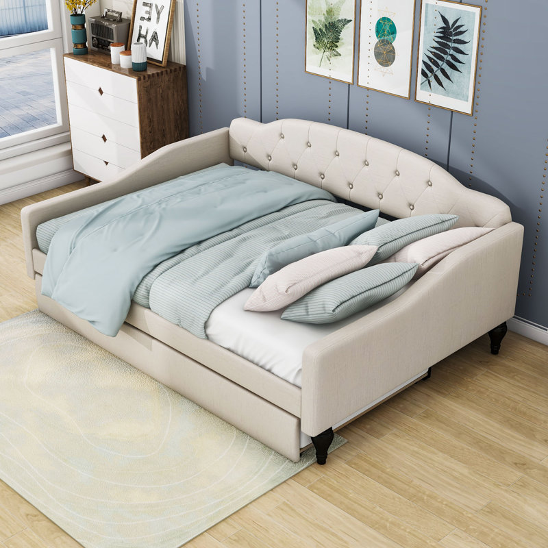 Red Barrel Studio® Muskota Full / Double Daybed with Twin Size Trundle ...