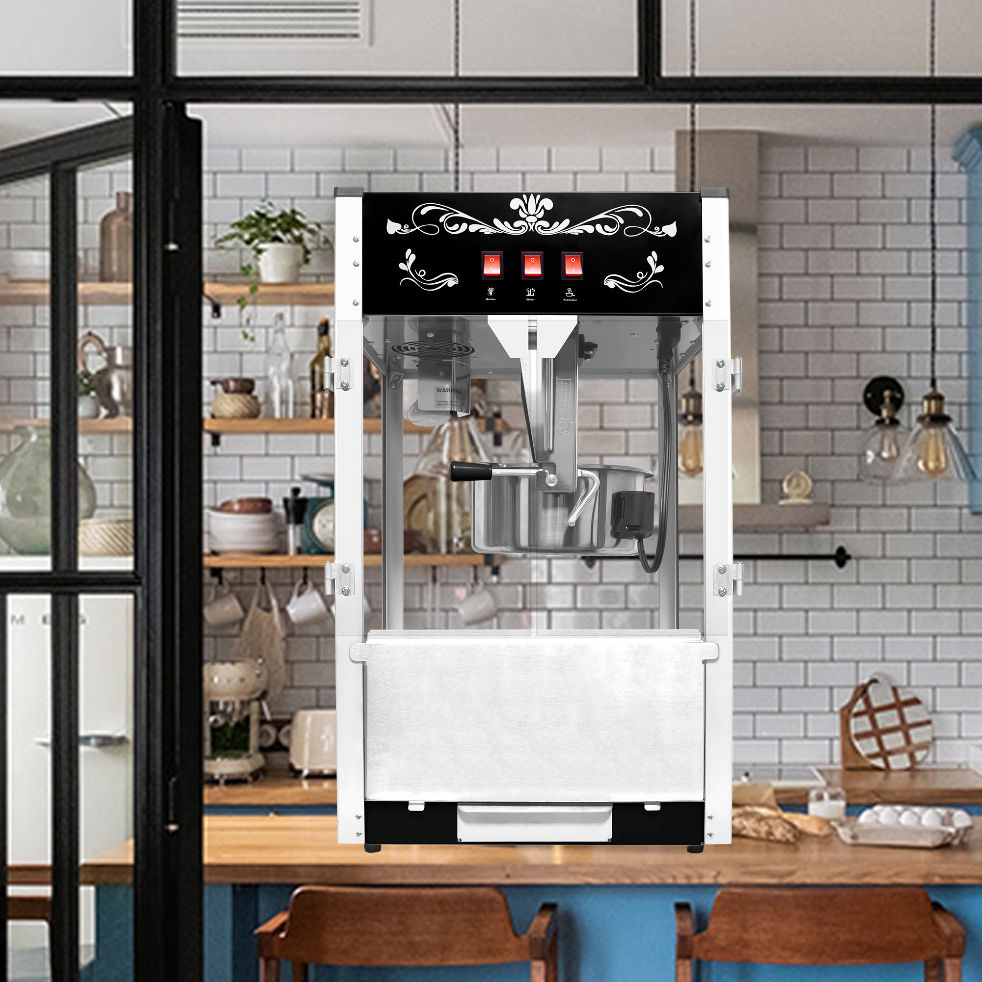 HOME OF FIGHT VENTURES LLC Popcorn Machine With 16 Ounce Kettle ...