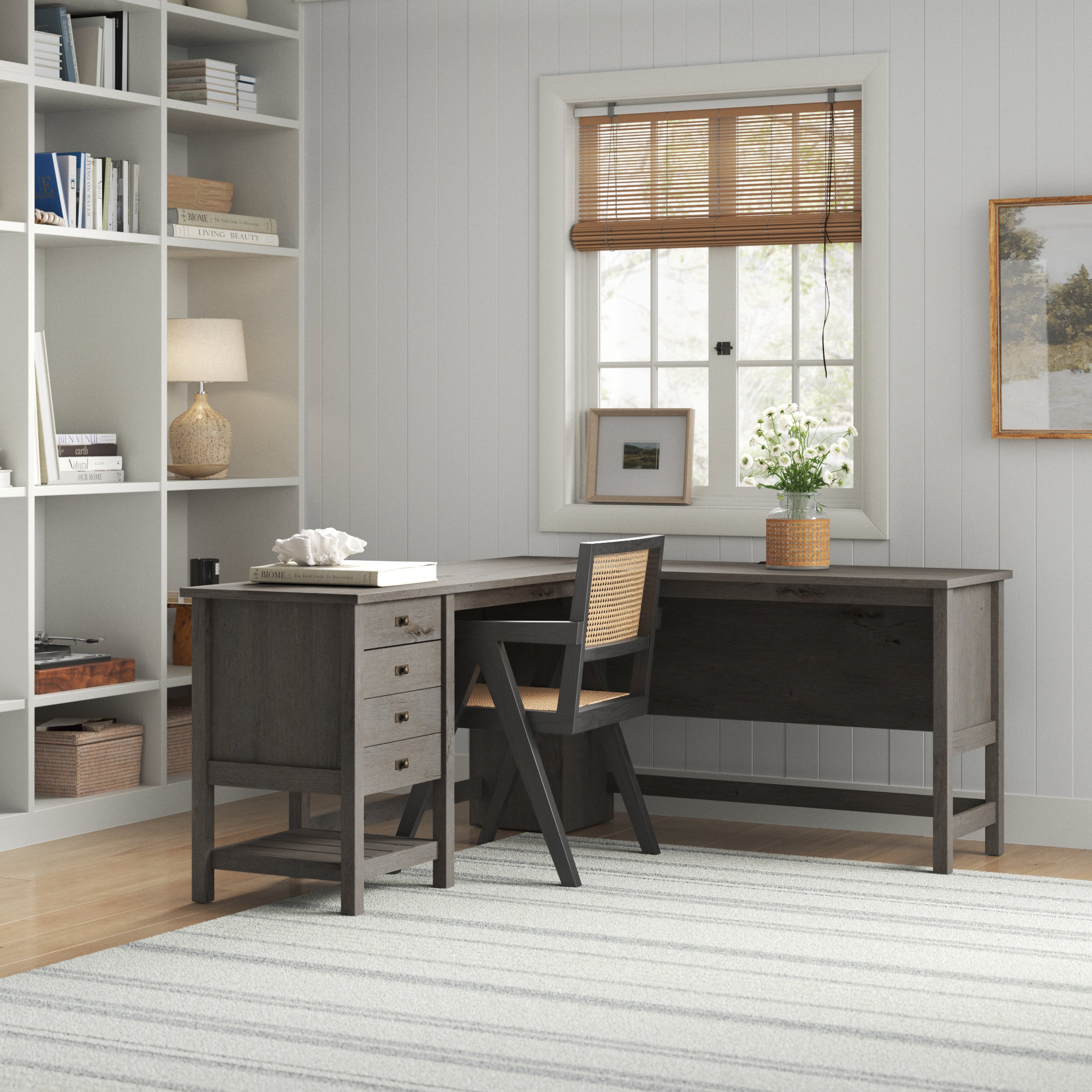 Inbox Zero Vasco Executive Desk & Reviews | Wayfair