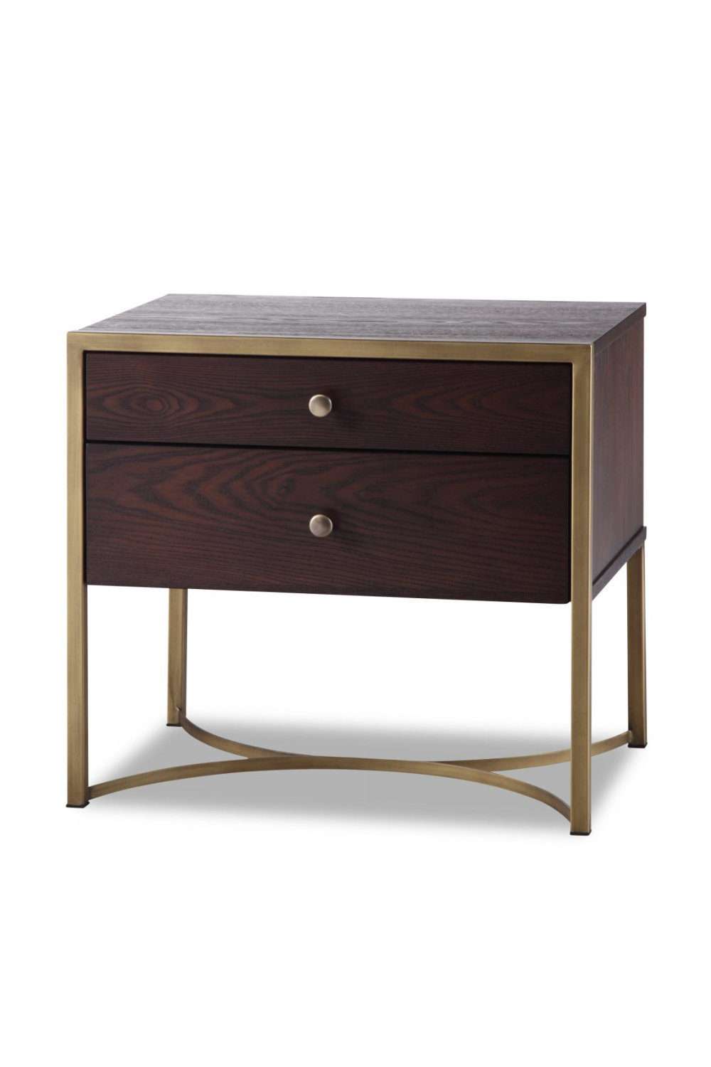 Liang & Eimil Rivoli 2 - Drawer Stainless Steel Nightstand | Wayfair