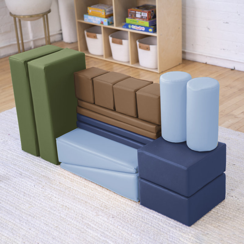 ECR4Kids SoftZone Soft Builder Blocks, Foam Shapes, Contemporary, 16 ...
