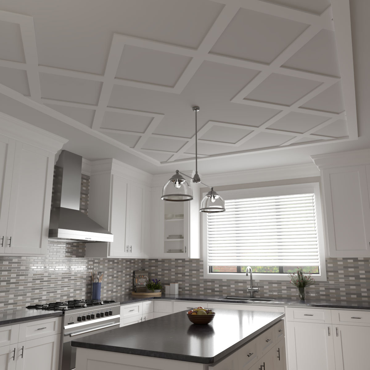 Ekena Millwork Fowler Decorative Ceiling Fretwork | Wayfair