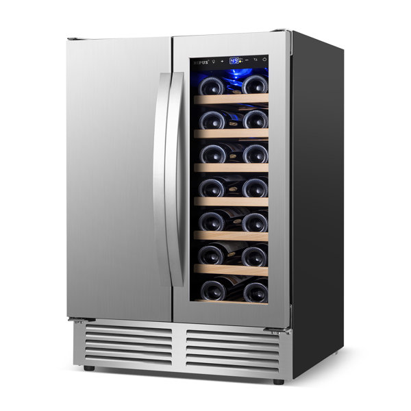 Nipus 24 Inch Dual Zone 18 Bottle and 57 Can Wine & Beverage ...