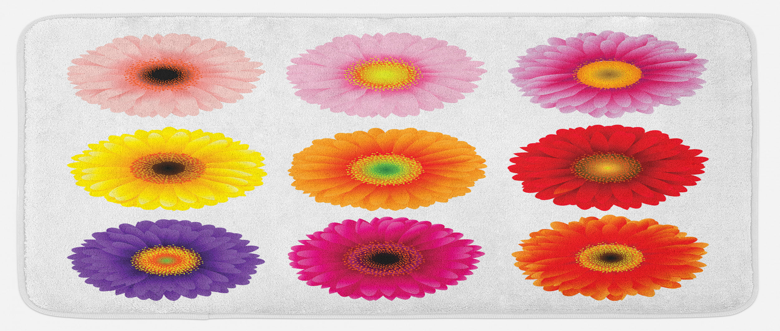 East Urban Home Gerber Daisy Kitchen Mat | Wayfair