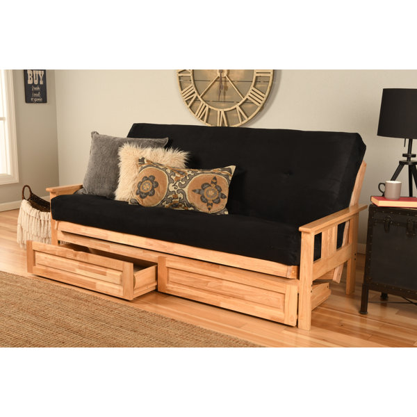 The Twillery Co.® Stratford Full-Size Futon Frame Includes Storage ...