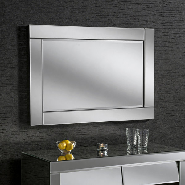 Zipcode Design Maura Glass Flat Wall Mirror & Reviews | Wayfair.co.uk