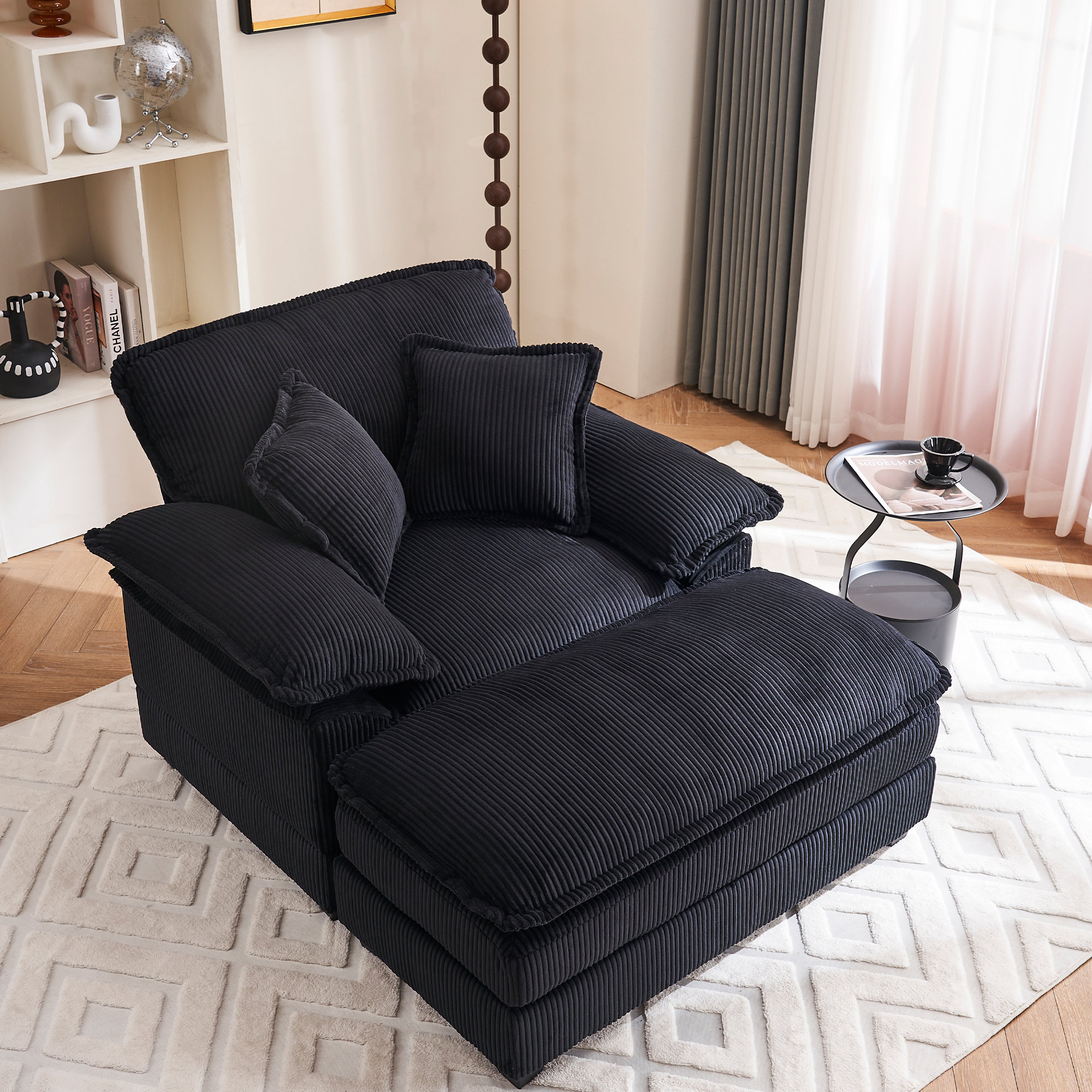 Latitude Run® Danicah 46.9-Inch Wide Single Sofa, Comfort Upholstered ...