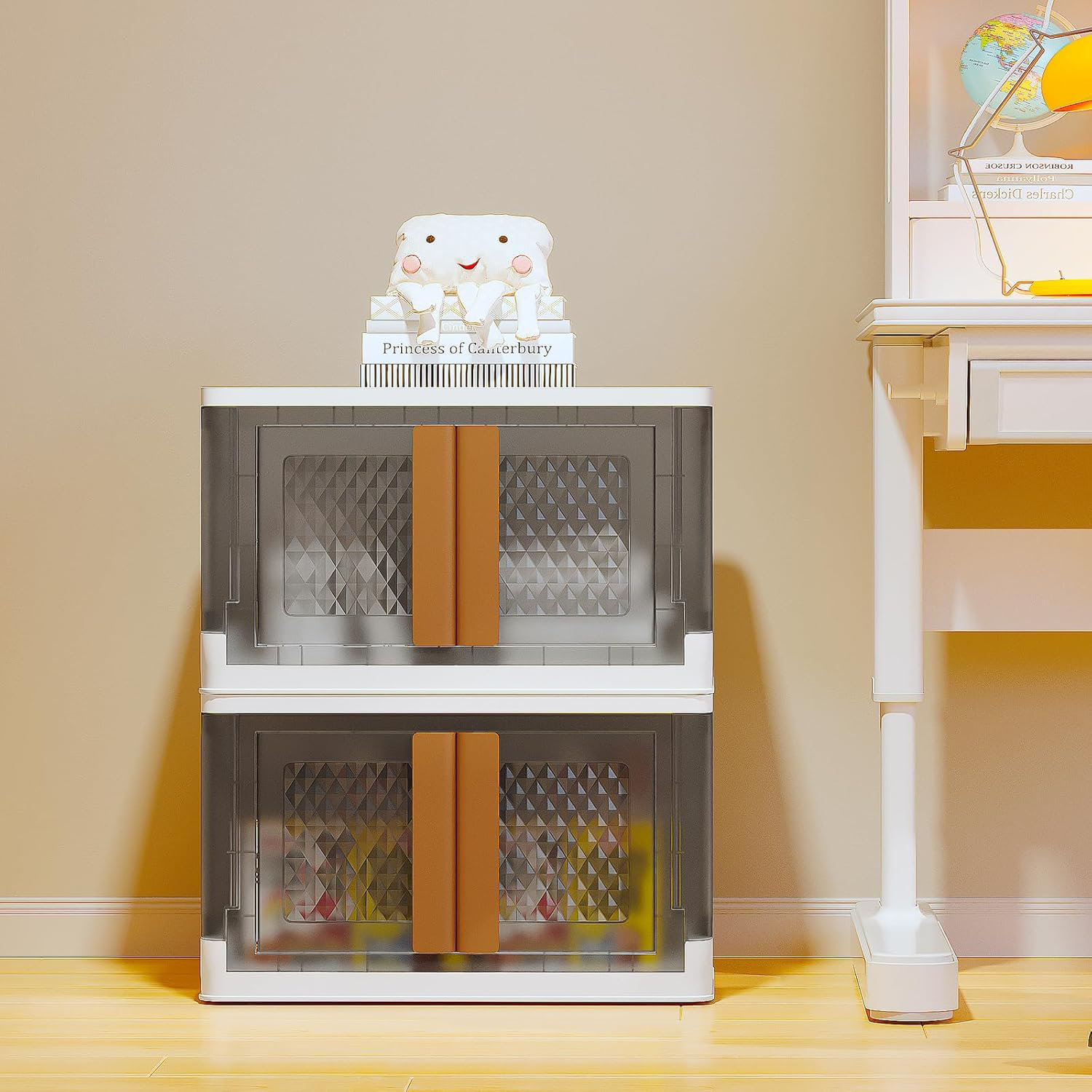 Rebrilliant Stackable Storage Bins with Lids | Wayfair