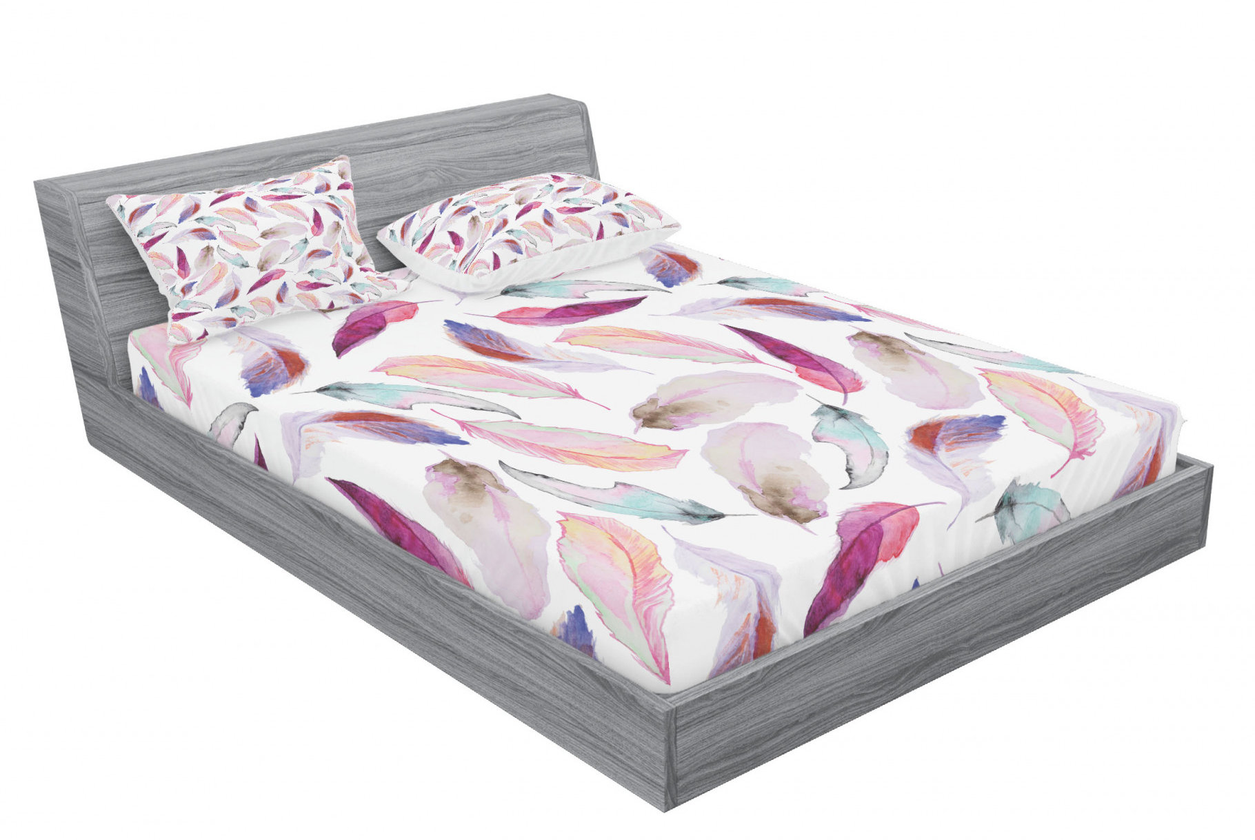 Ambesonne Feathers Sheet Set | Wayfair