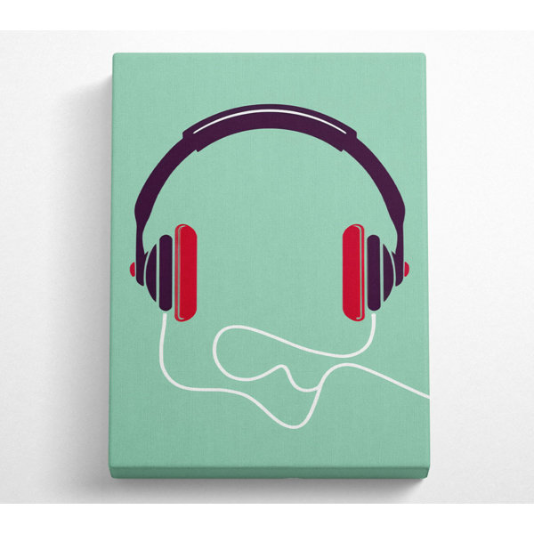 Metro Lane Retro Headset - Wrapped Canvas Art Prints | Wayfair.co.uk
