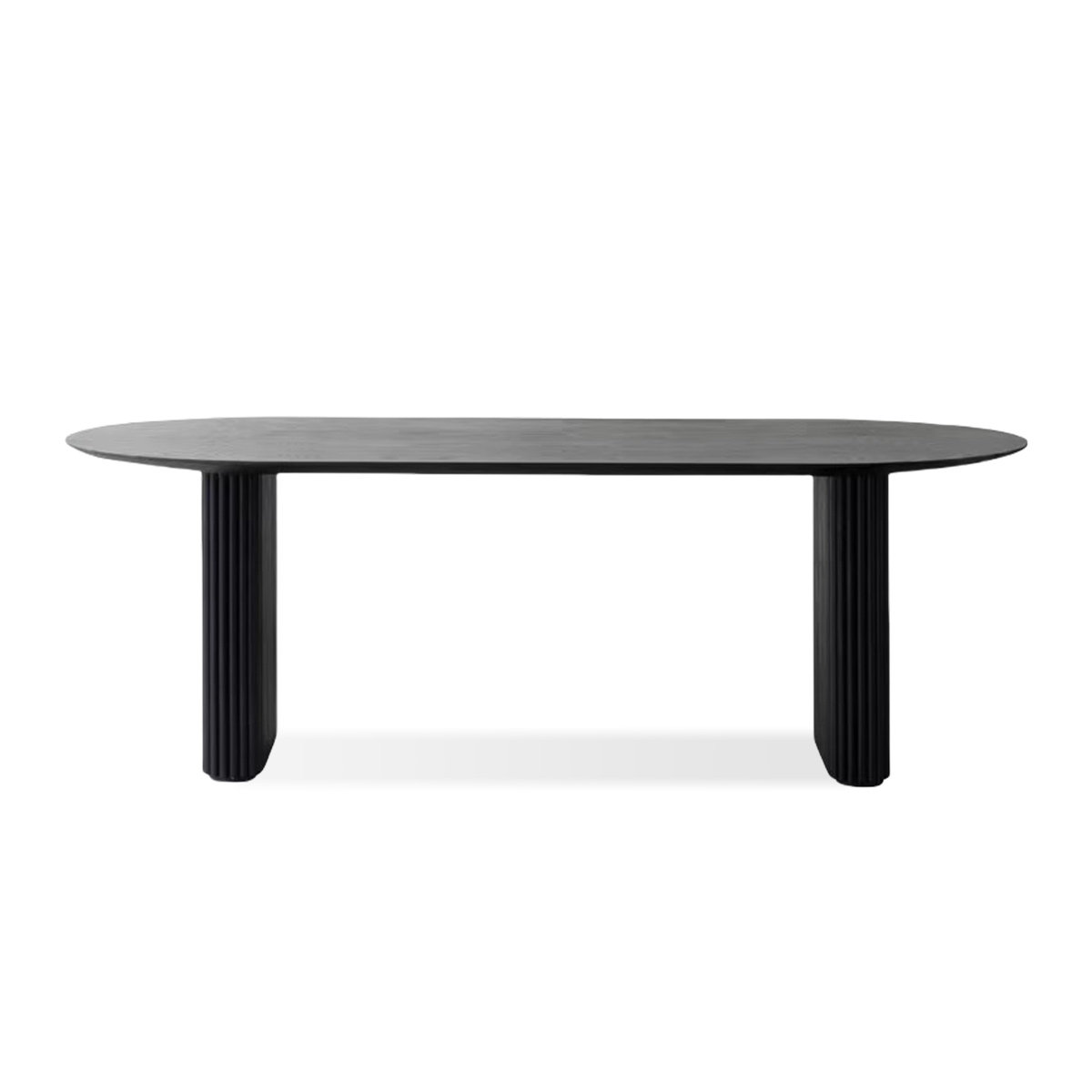 RAWARG Black Rectangular Solid Wood Dining Table | Wayfair