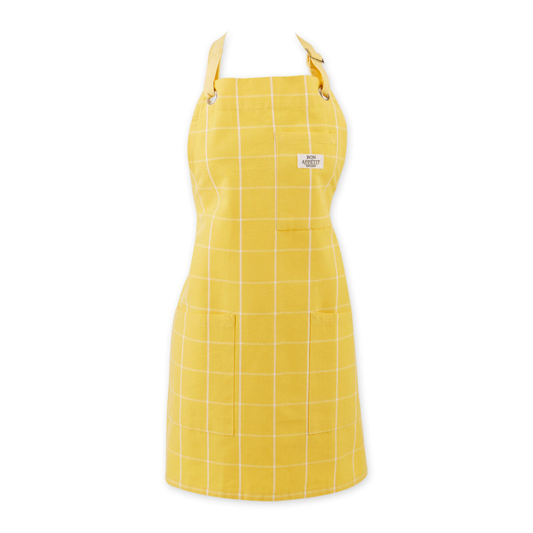 Gracie Oaks Checkered Bib Apron | Wayfair