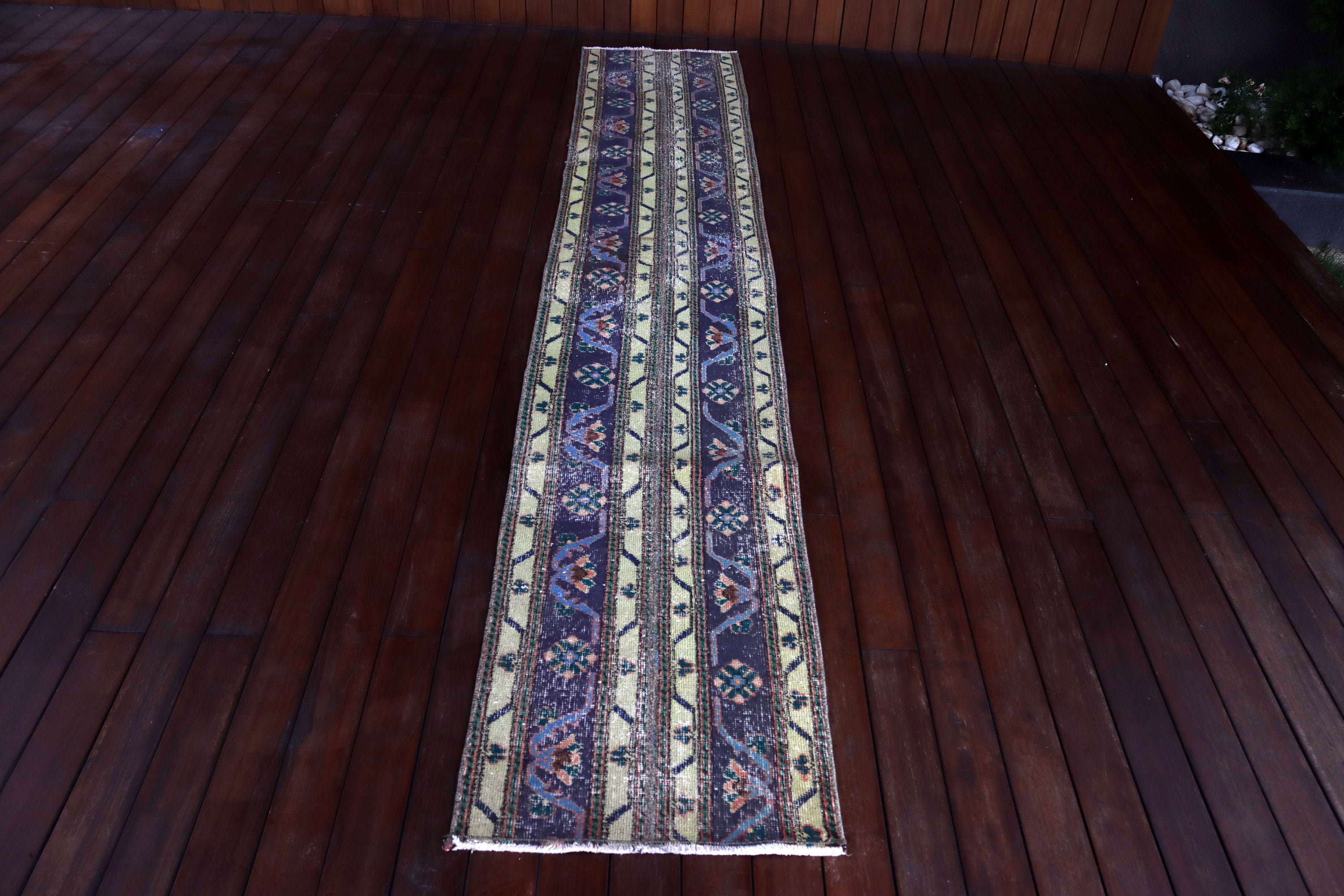 Astoria Grand Traditional Handmade Wool Turkish Runner With Geometric ...