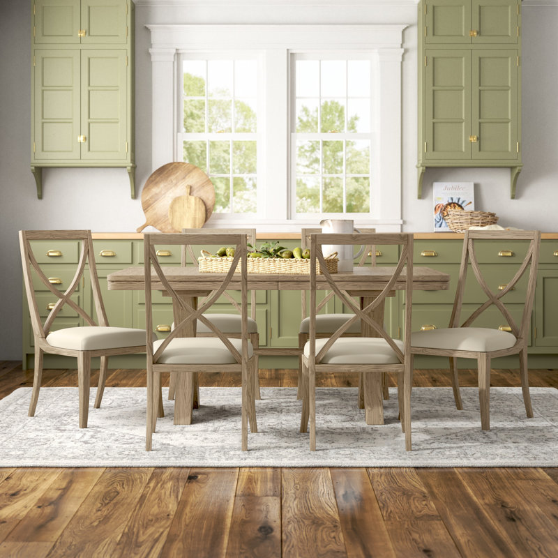 Birch Lane™ Regan 7 - Piece Extendable Dining Set & Reviews | Birch Lane