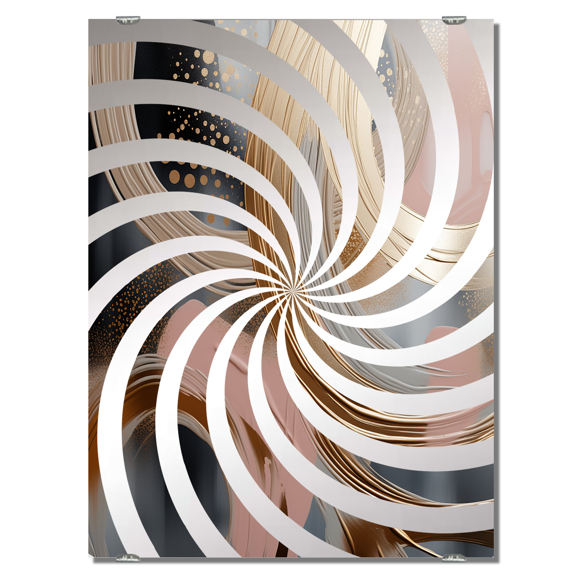 Mercer41 Azzan - Abstract Shapes Mirror Wall Decor | Wayfair