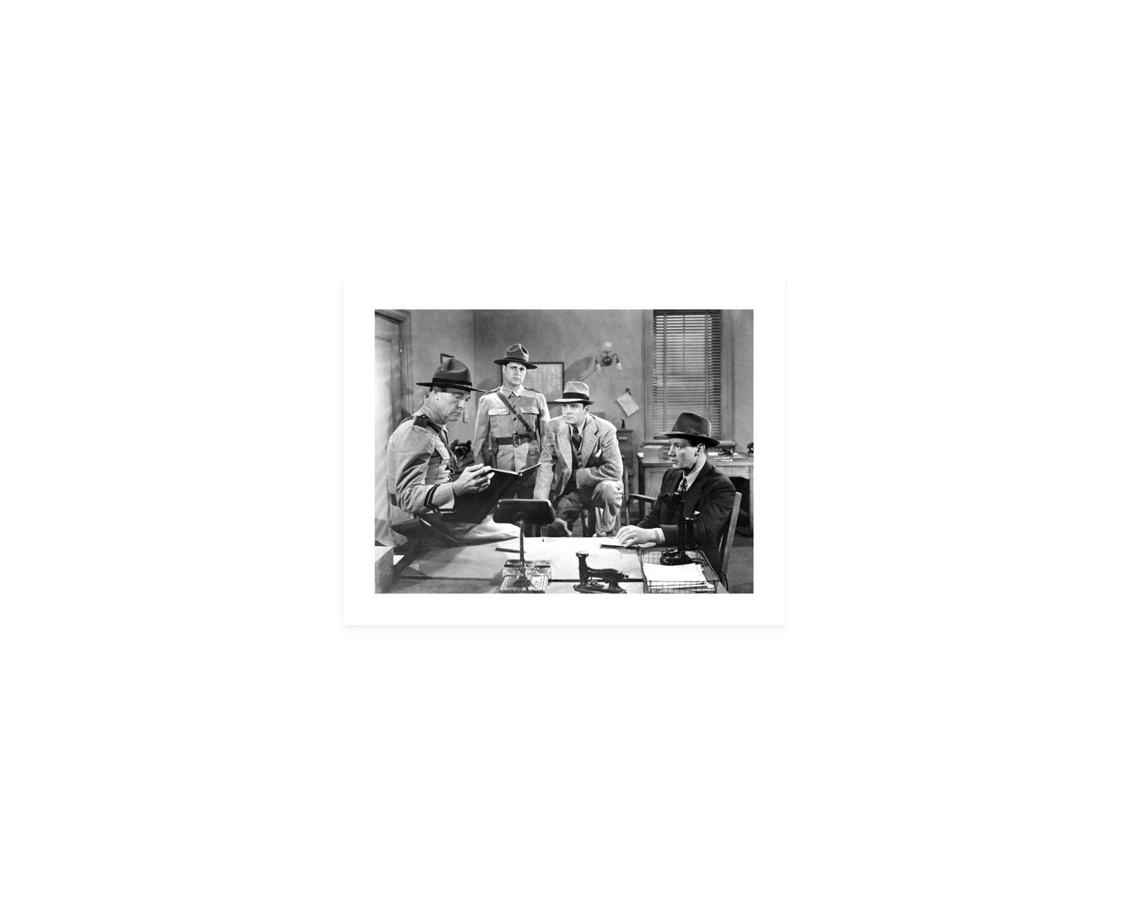 Globe Photos Entertainment & Media Ralph Byrd Sitting in Police Station ...