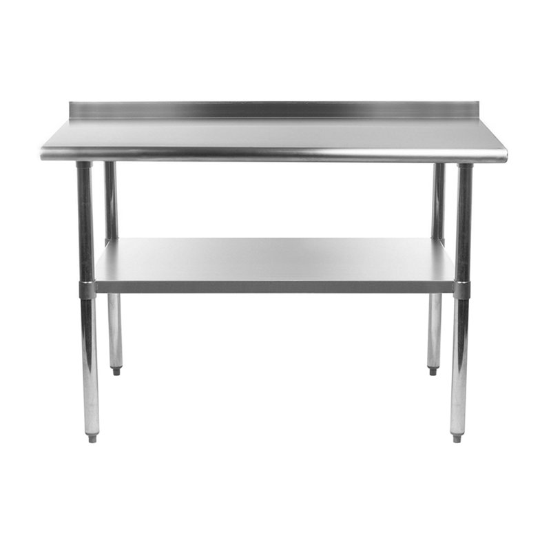 Amgood 24" X 48" Stainless Steel Prep Table With 1.5" Backsplash | Wayfair