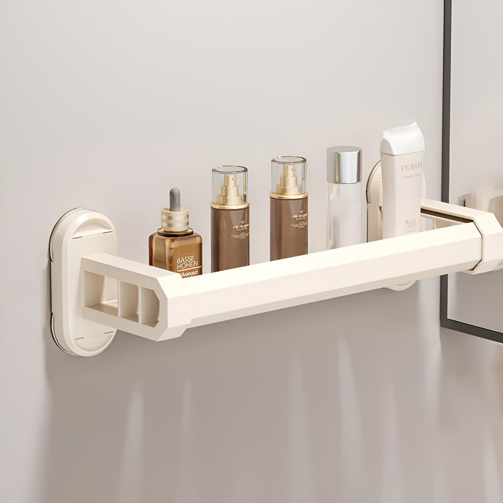 Rebrilliant Bathroom Storage Rack Without Perforation, Bathroom Wall ...