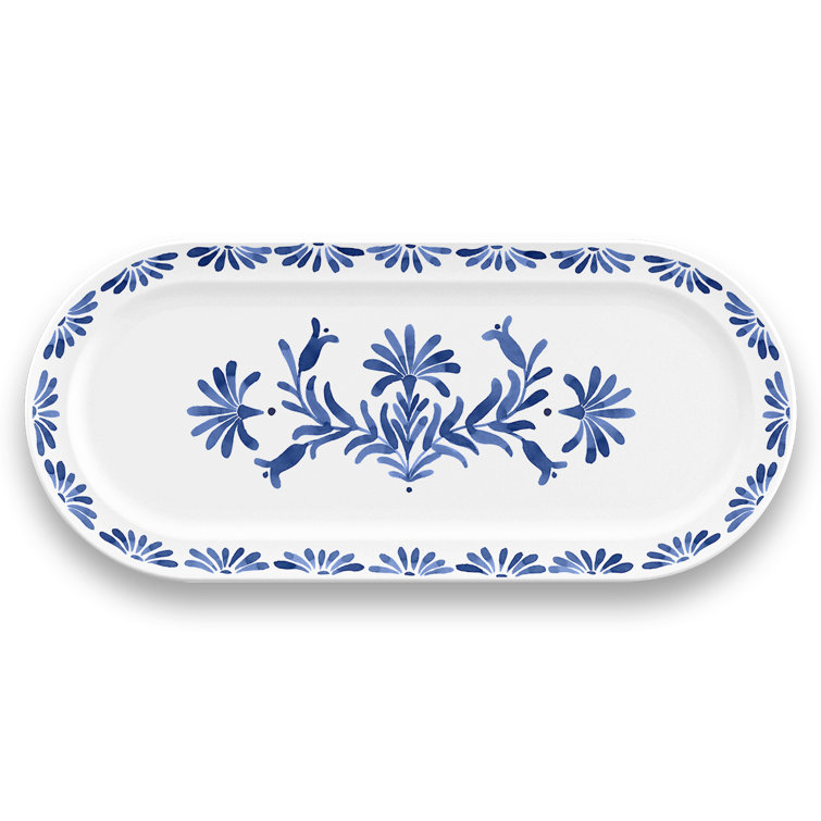 Lark Manor Boger 17 inch Azul Platter - Party Serveware, Picnic ...