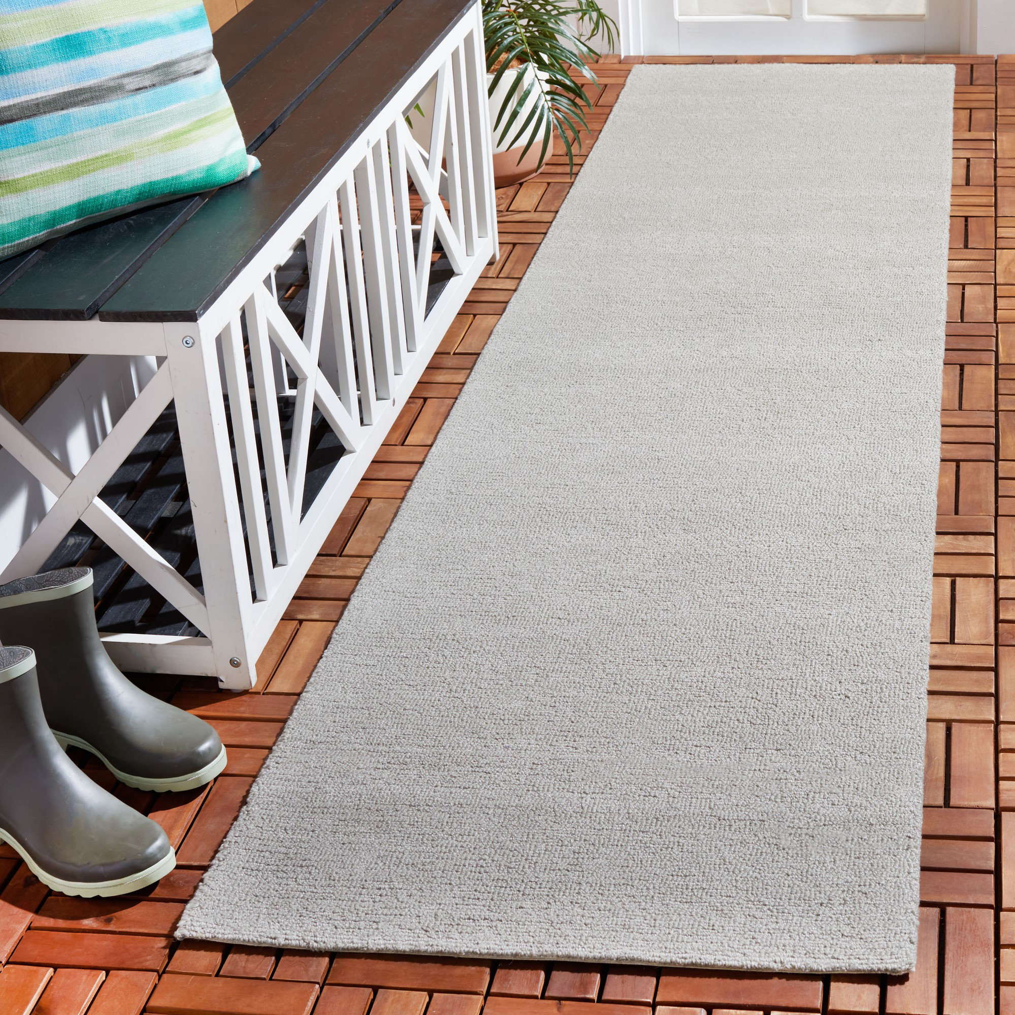 Latitude Run® Outdoor Micro-Loop Hand Tufted Performance Rug | Wayfair