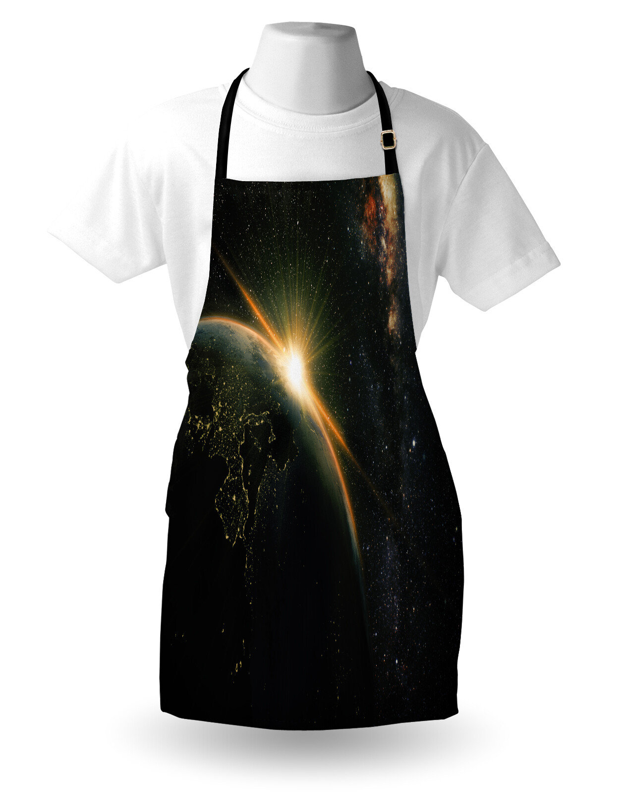 East Urban Home Galaxy Apron Unisex, Sun Rising Above Earth, Adult Size ...