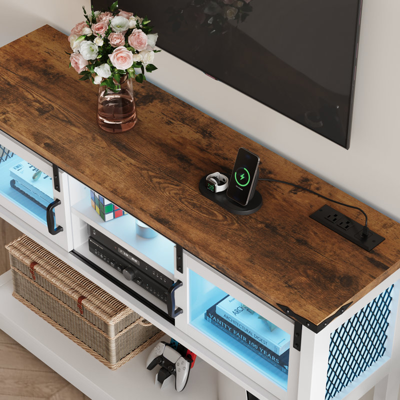 Ivy Bronx Anoek 45.2'' Console Table Farmhouse Entryway Table ...