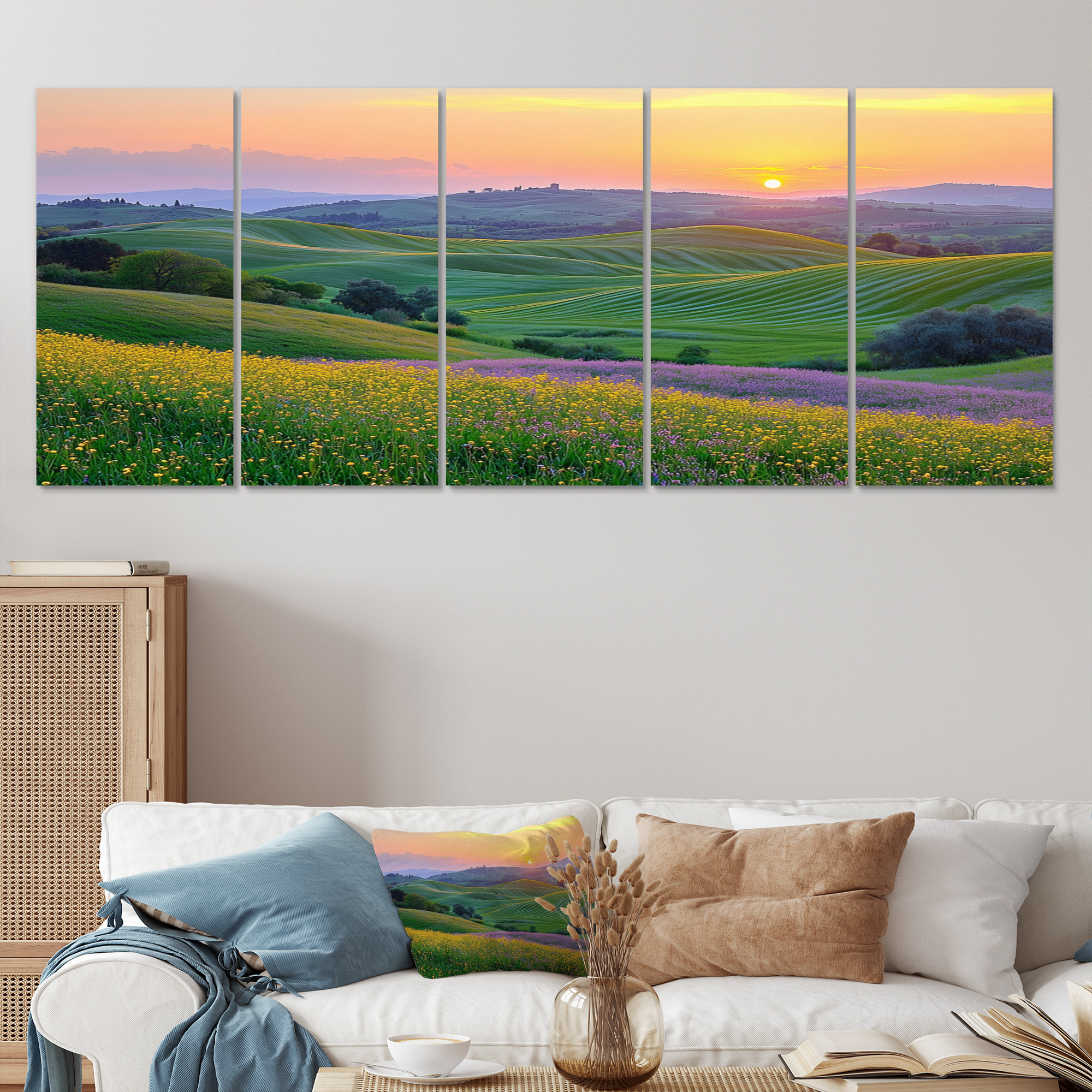 Millwood Pines Countryside Rolling Hills At Golden Hour II ...