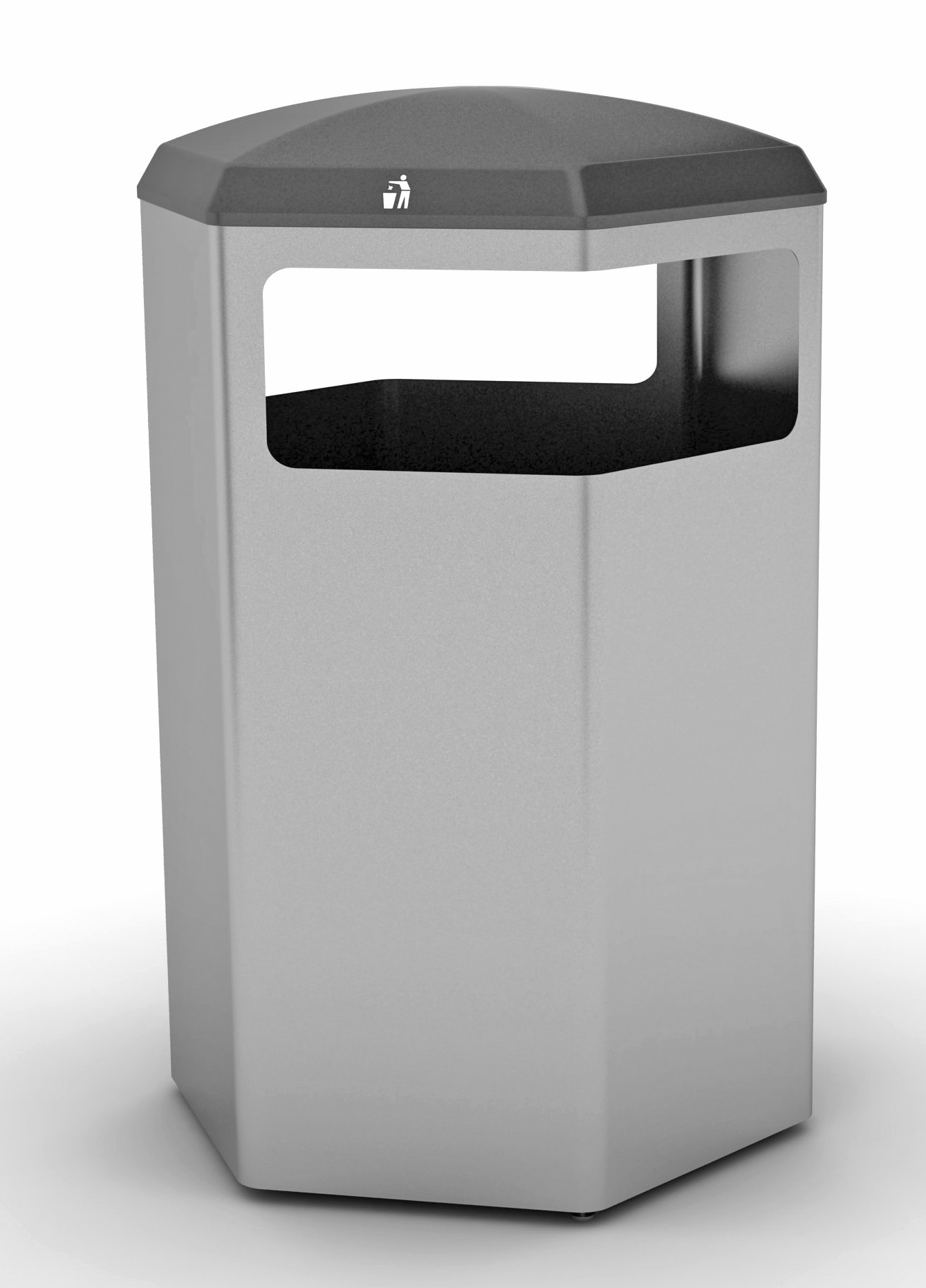 Peter Pepper HexBin Recycling Bin with Side Opening | Wayfair