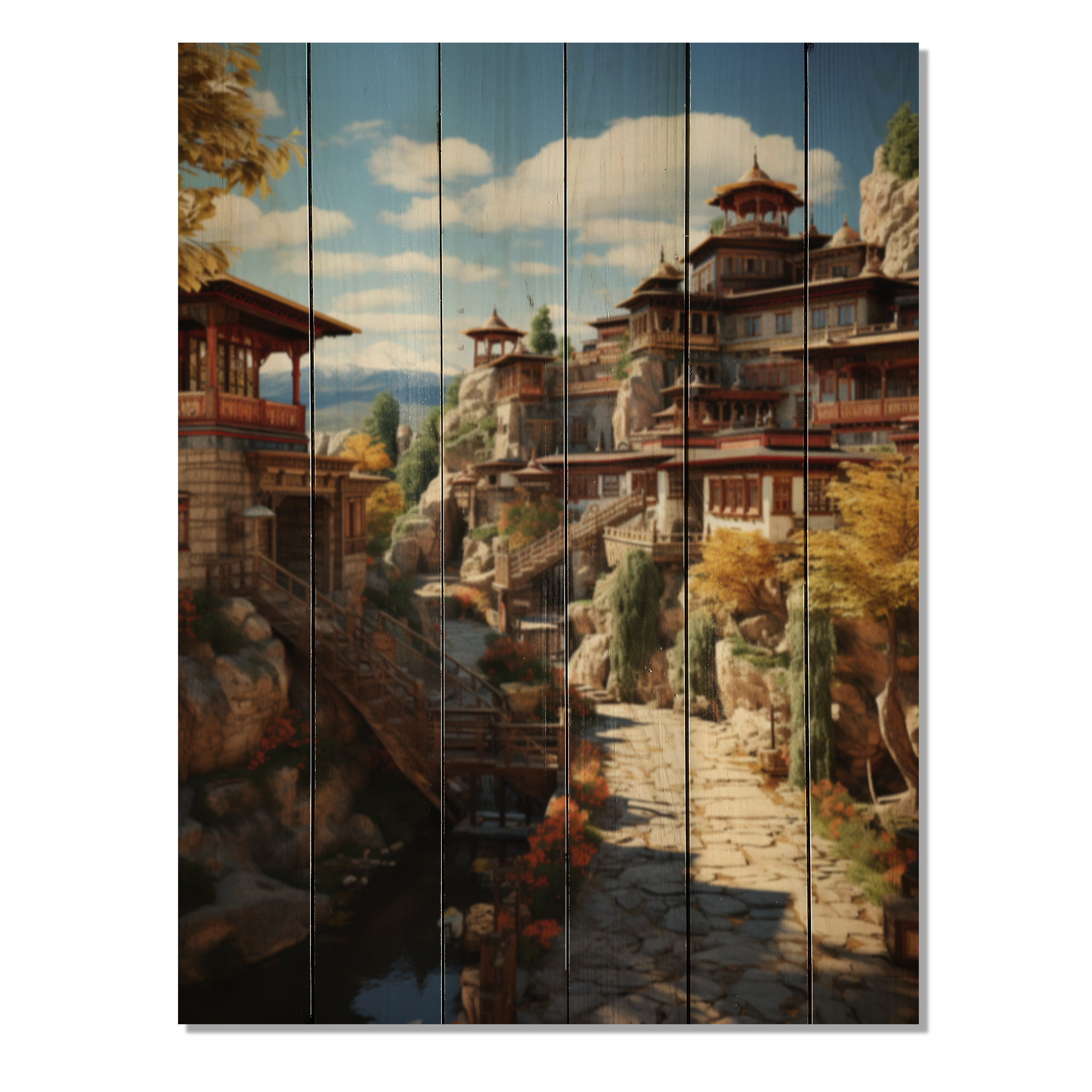 Red Barrel Studio Asian Art Tibetan Monastery IV - Wayfair Canada